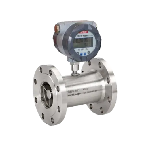 โฟลมิเตอร์ รุ่น DH500 Turbine Flowmeter - Pressure Gauge and Diaphragm ...